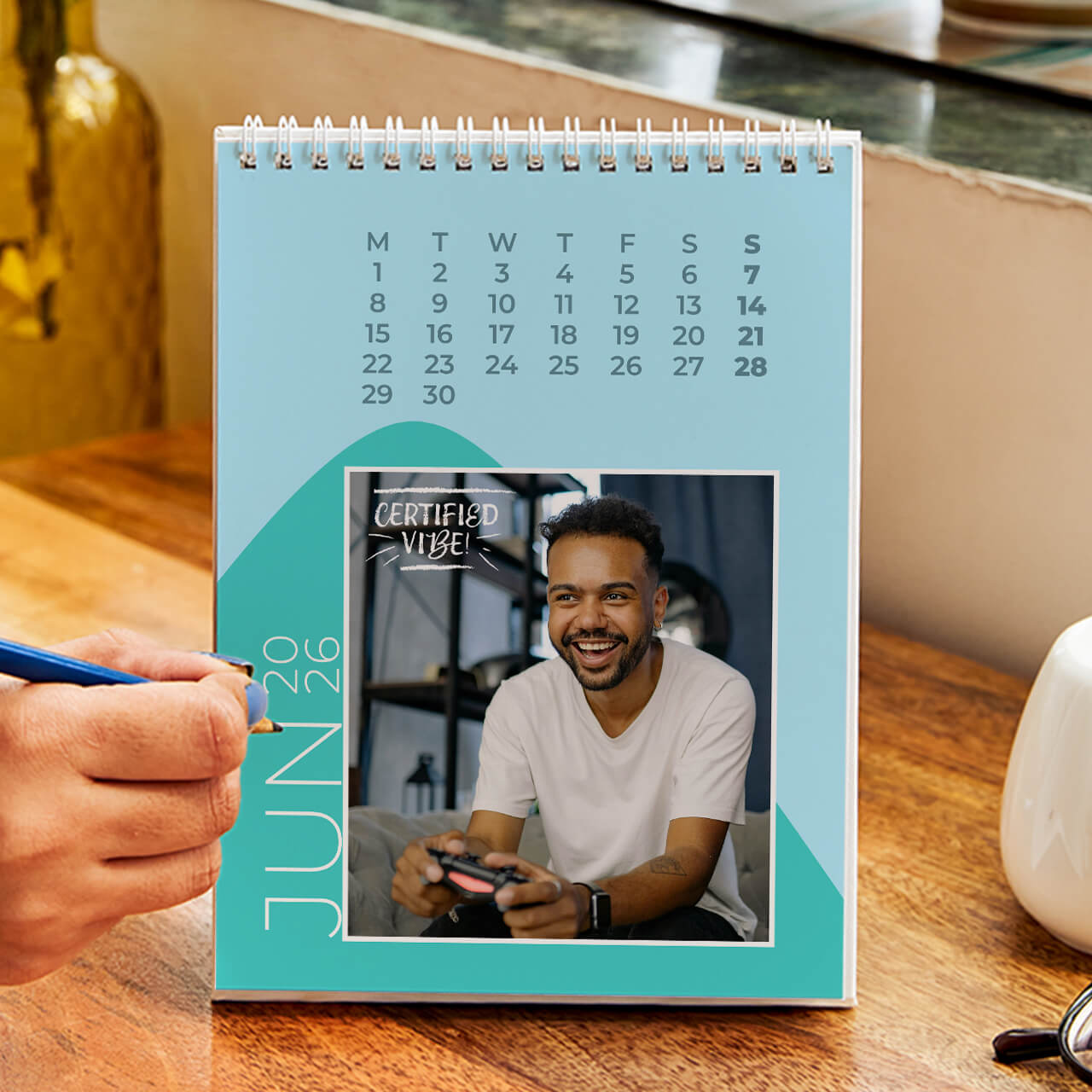 6x8 Desktop Calendar 2026 - 6x8 Customized Photo Calendar