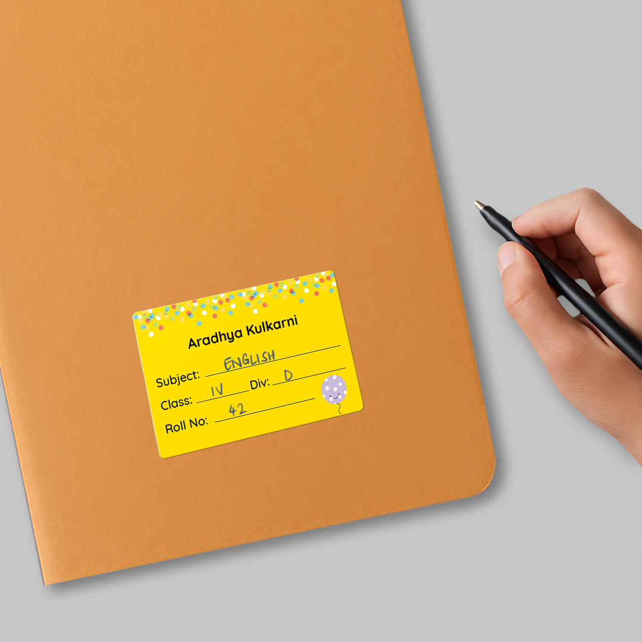 Personalized Name Slips and Book Stickers for Kids