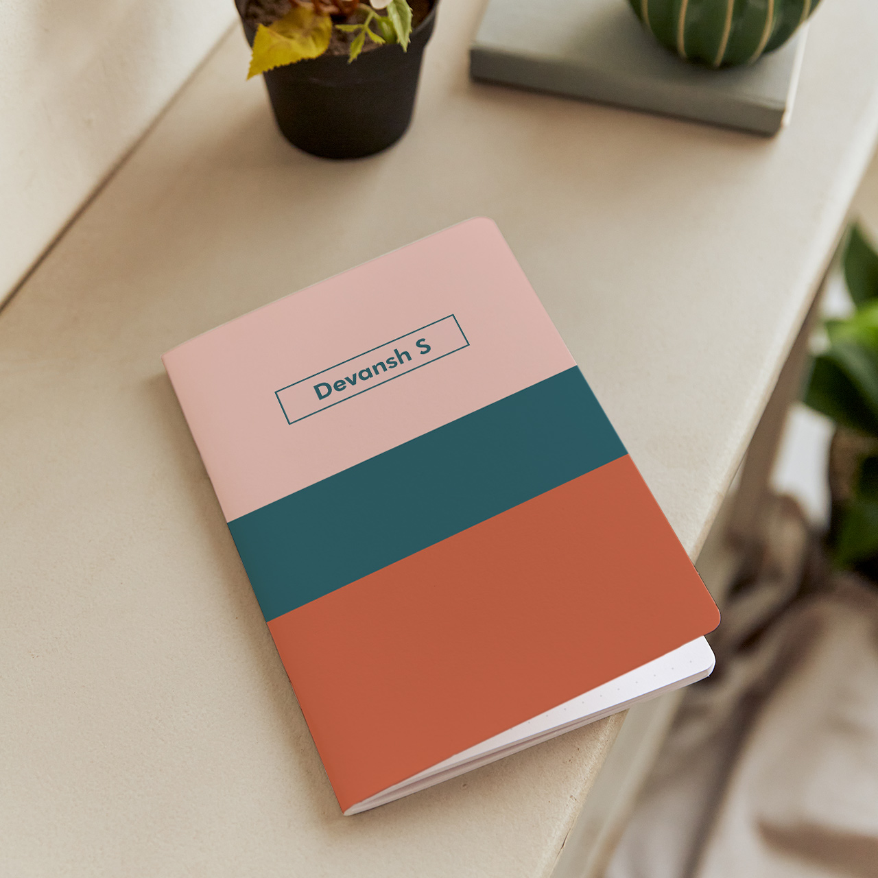 modern-geometry Personalised A5 Notebook | Zoomin