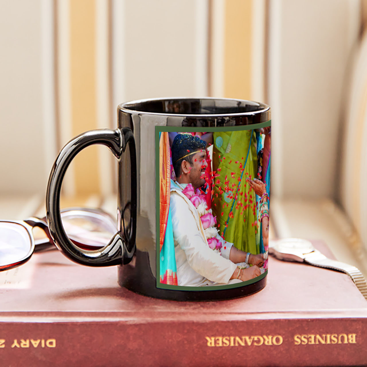 Celebrating Life Black Photo Mug | Zoomin