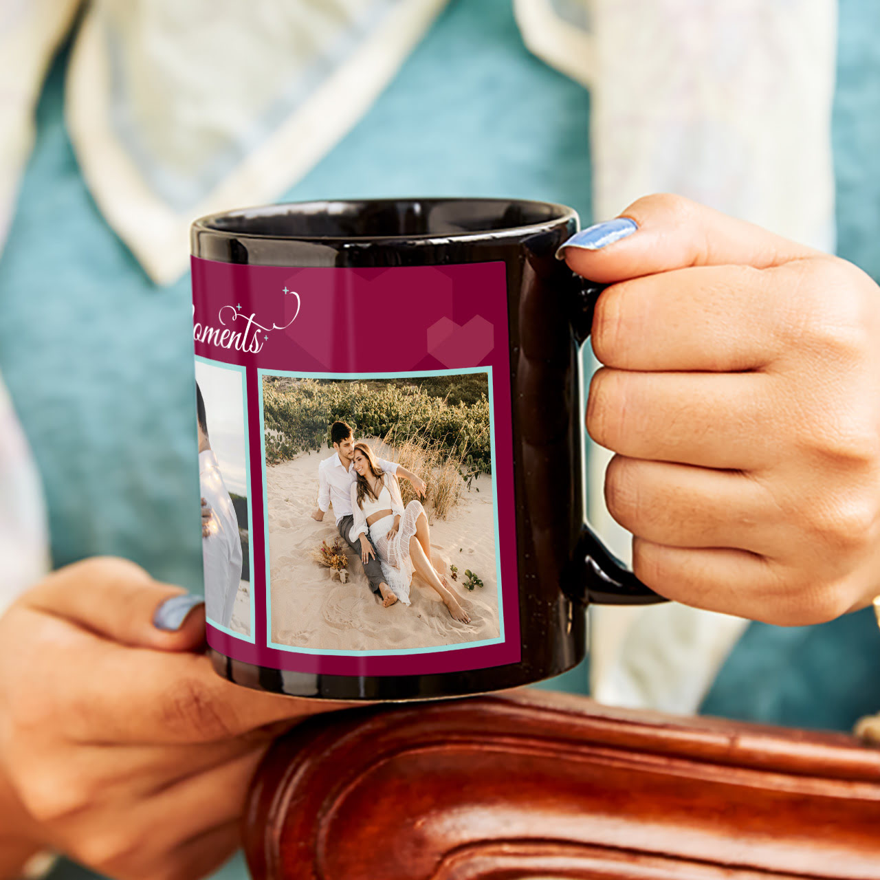 Magical Moments Black Photo Mug | Zoomin