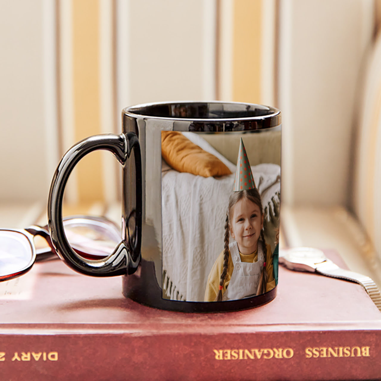 Wrap Around Black Photo Mug | Zoomin
