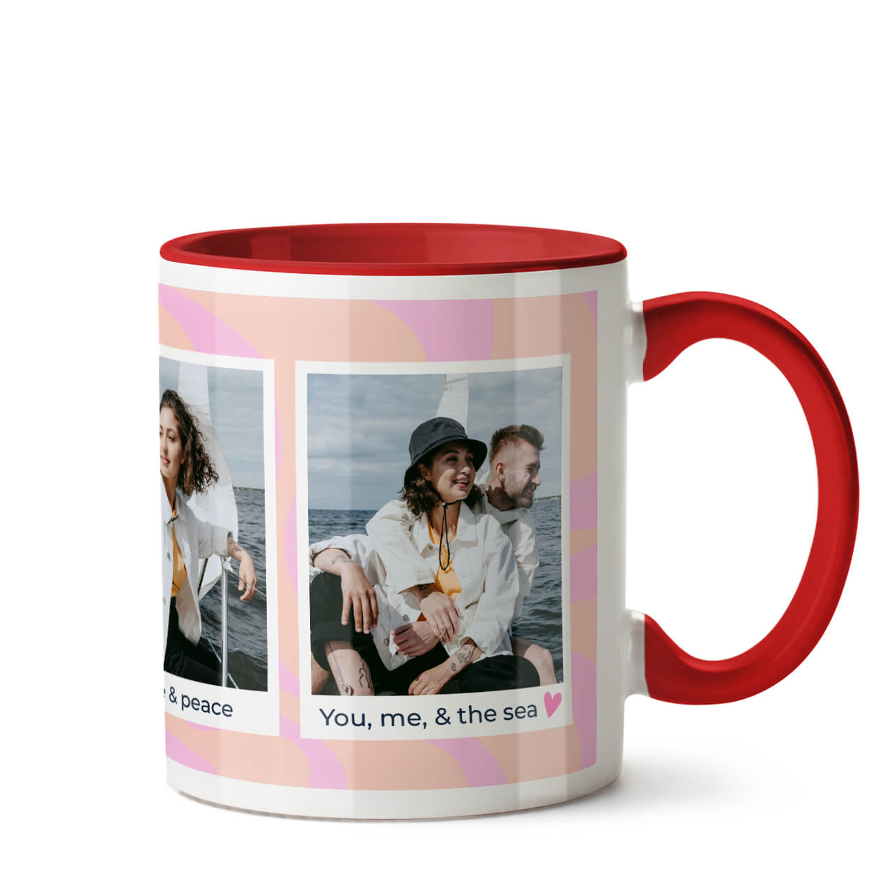 Personalized Inside Color Mugs - Inner Color Photo Mug