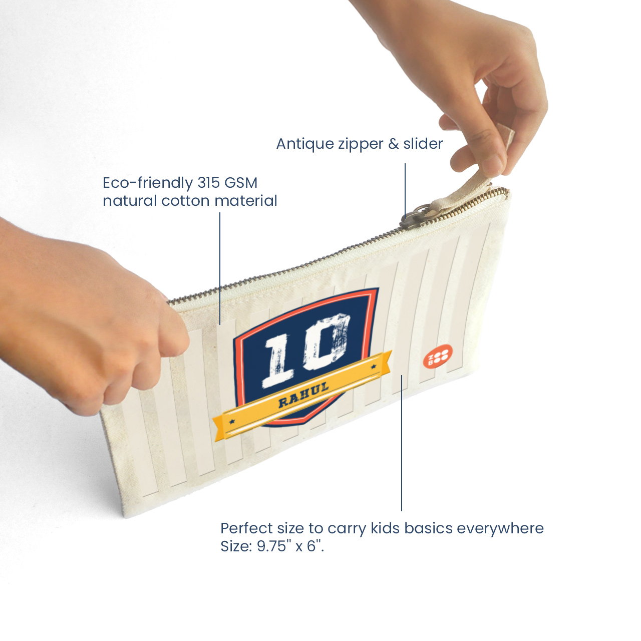 Jersey Number Kids Pouch | Zoomin