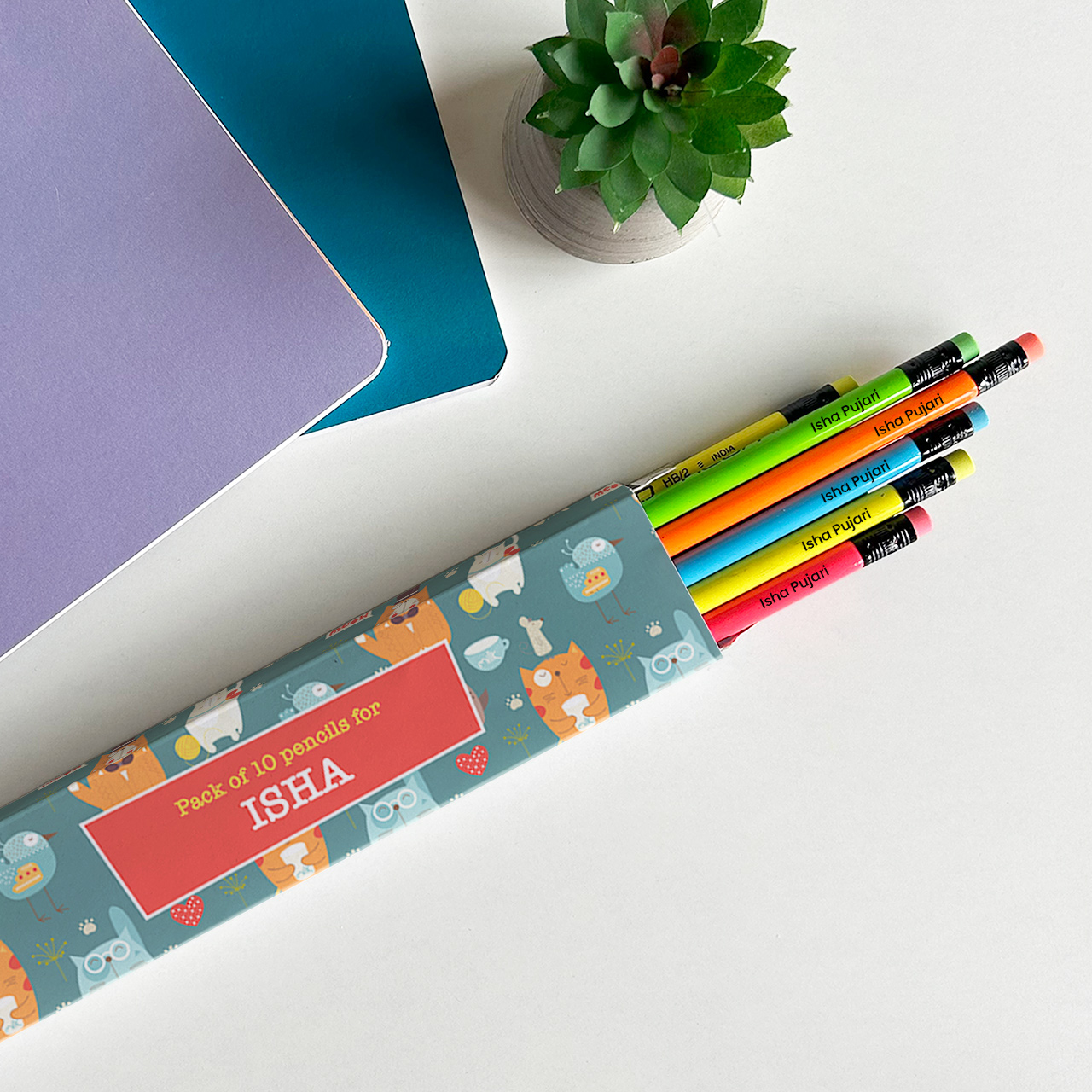 Kitty Cat Doms Personalized Pencils with Names | Zoomin