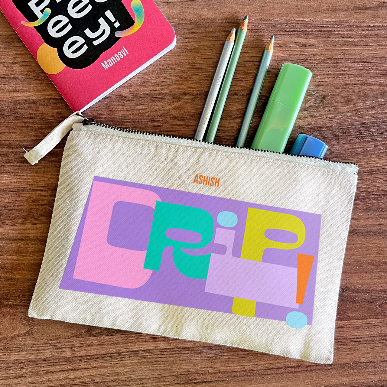 Drip Custom Printed Pouches with Name | Zoomin