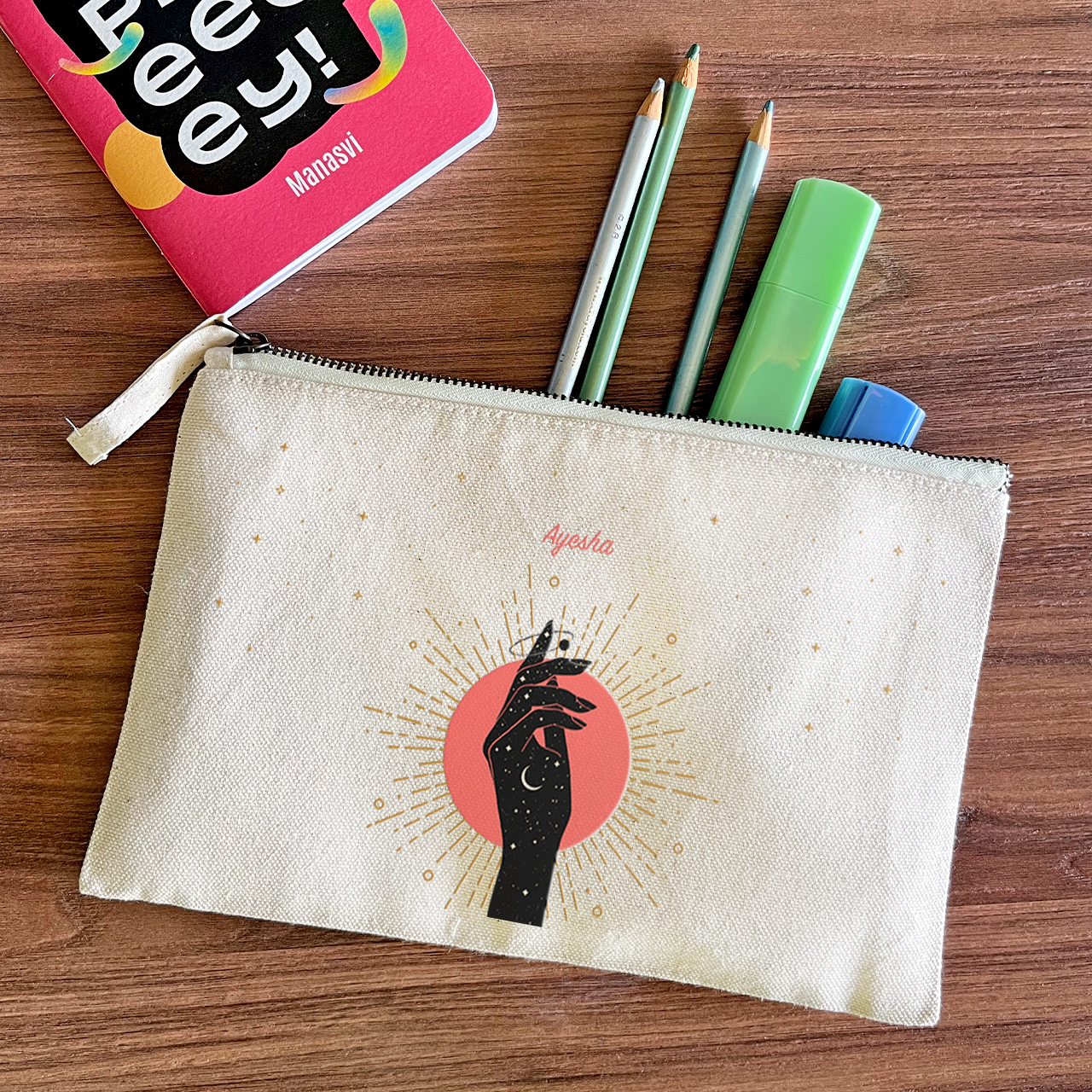 Enchanted Custom Printed Pouches with Name | Zoomin