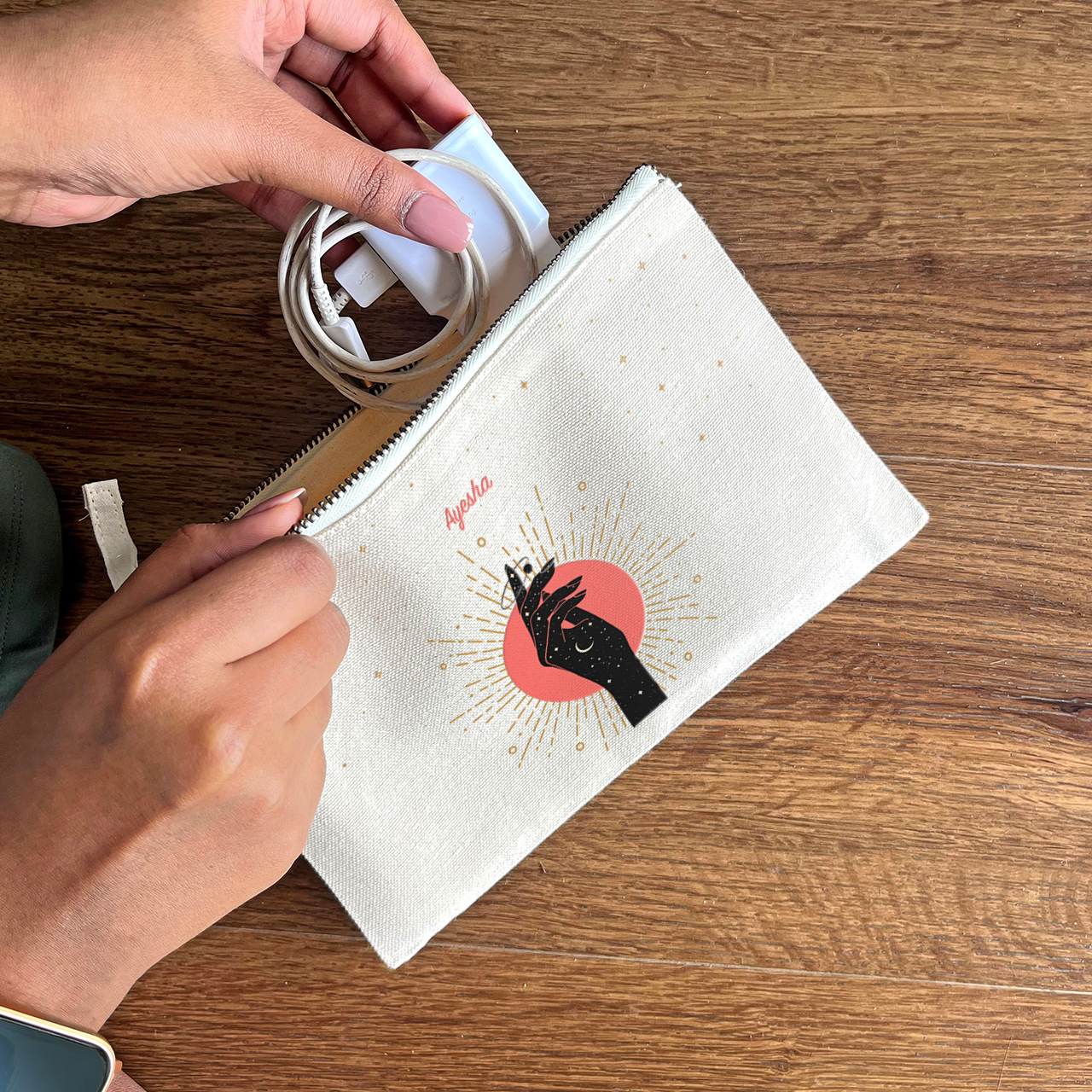 Enchanted Custom Printed Pouches with Name | Zoomin