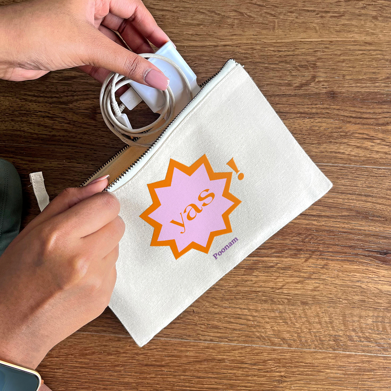 Yas Custom Printed Pouches with Name | Zoomin