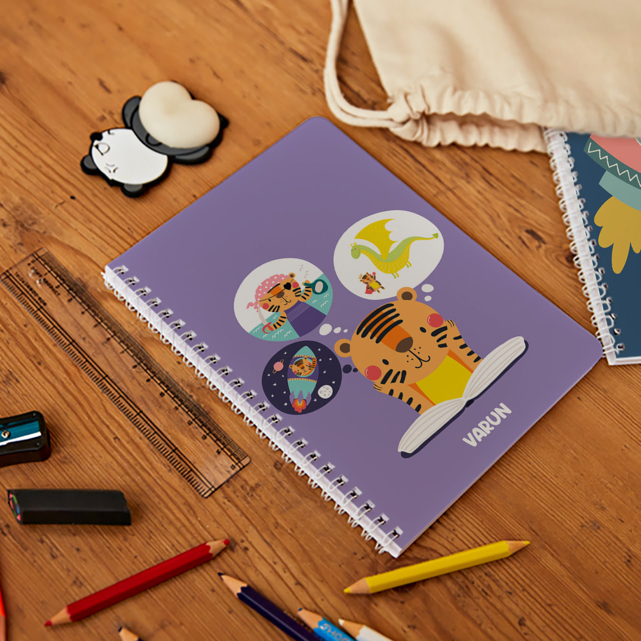 Animal Library Custom Spiral Notebook | Zoomin