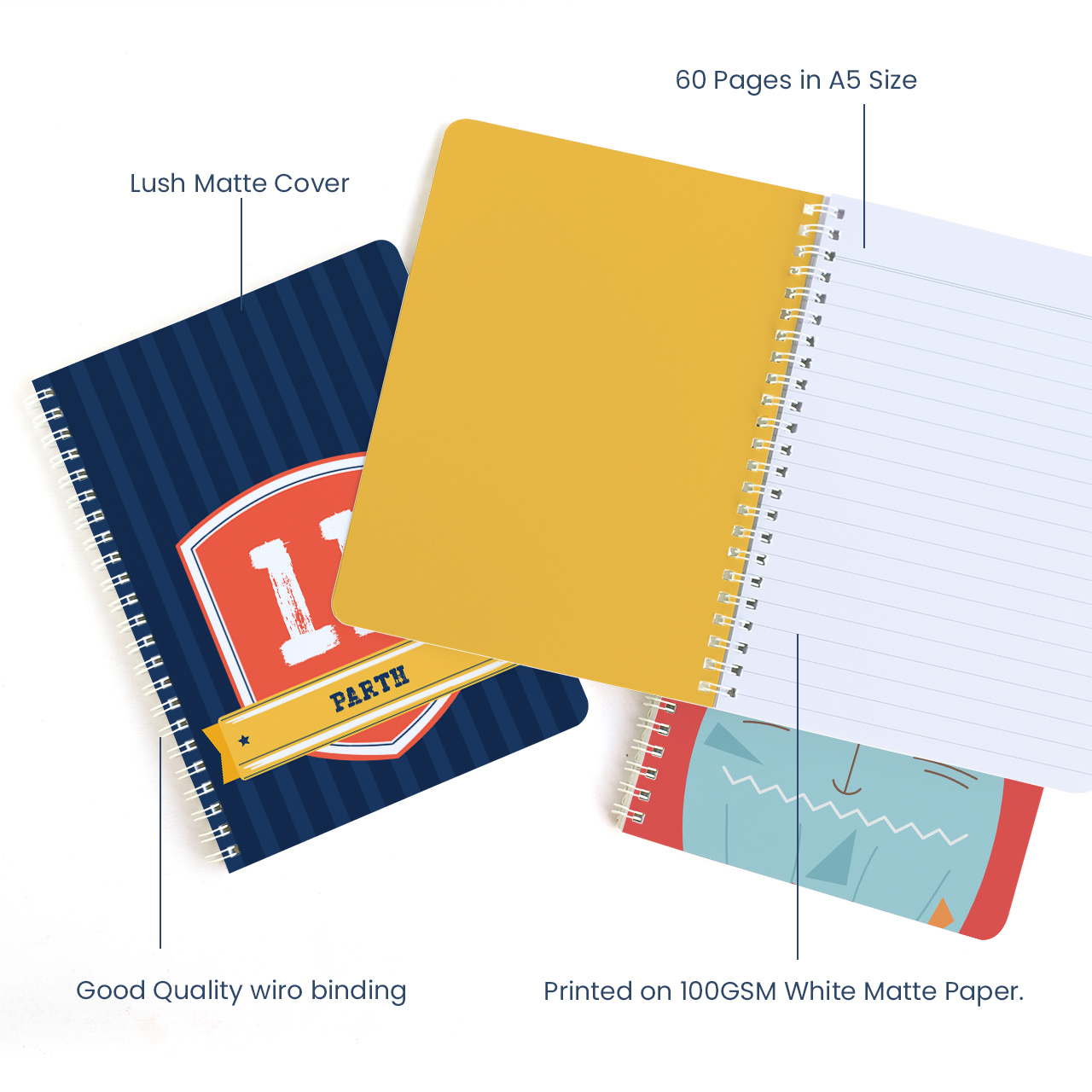 Jersey Number Custom Spiral Notebook | Zoomin