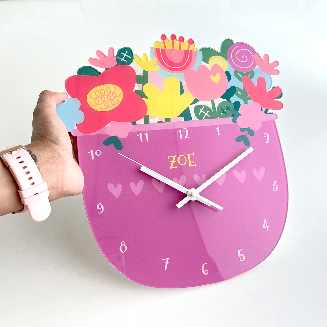 Flower Power Custom Wall Clocks | Zoomin