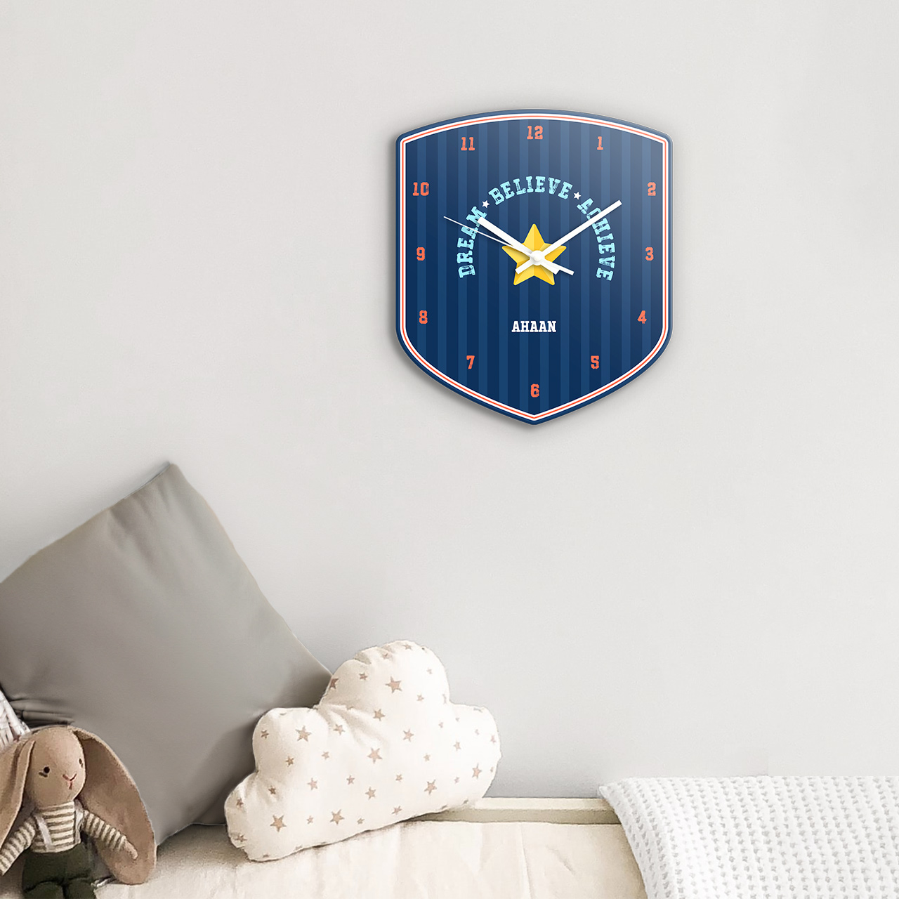 Jersey Number Custom Wall Clocks | Zoomin