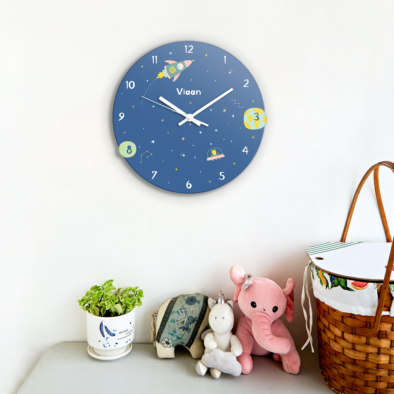 Space Explorer Custom Wall Clocks | Zoomin