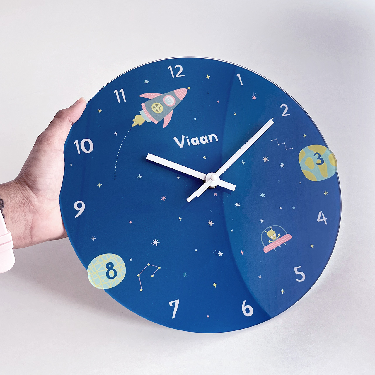 Space Explorer Custom Wall Clocks | Zoomin