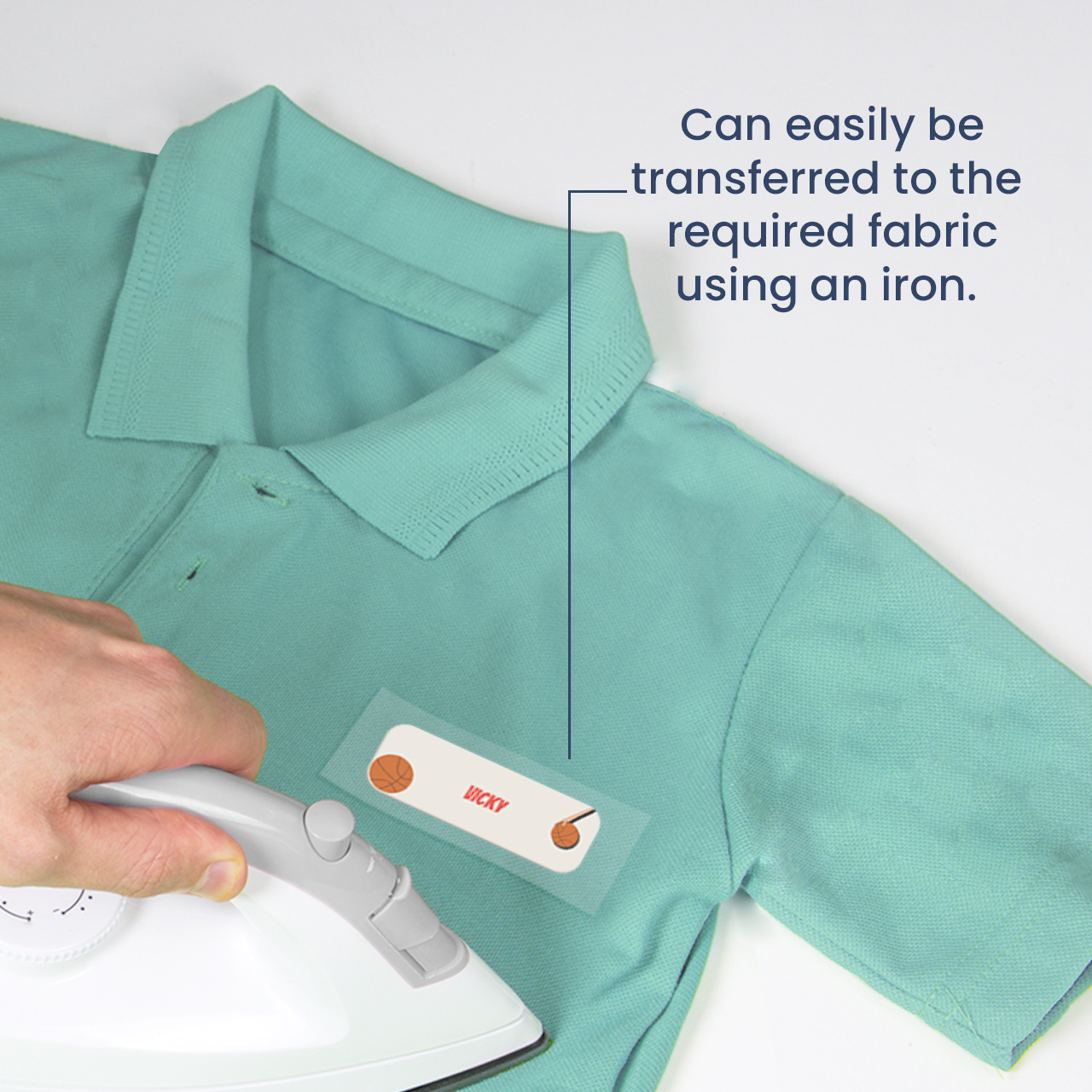 Basketball Fever Boy Iron on Labels for clothes | Zoomin