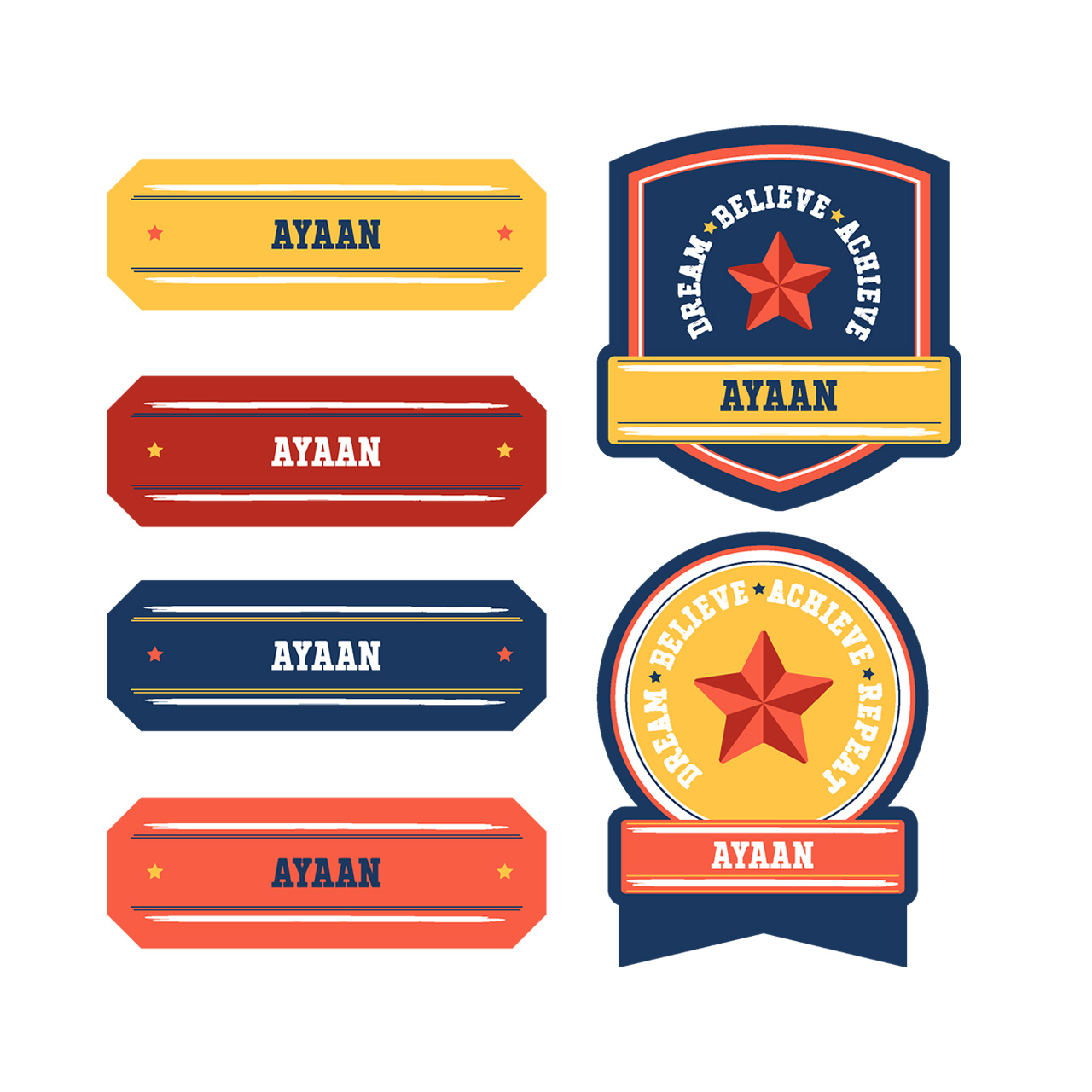 Jersey Number Custom Name Slips | Zoomin