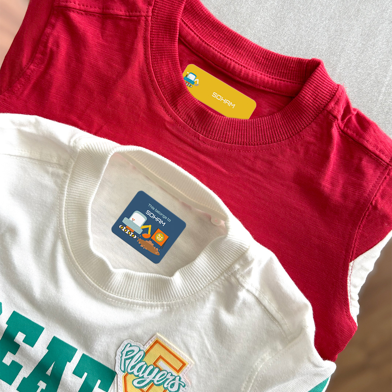 Lets Build Iron on Labels for clothes | Zoomin