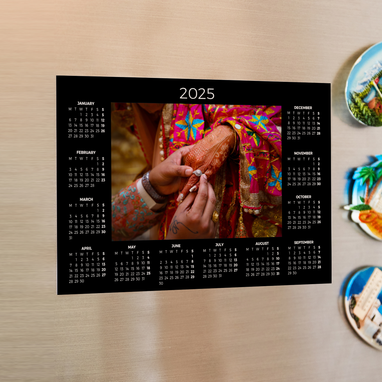 Classic Black Photo Magnet Calendar | Zoomin