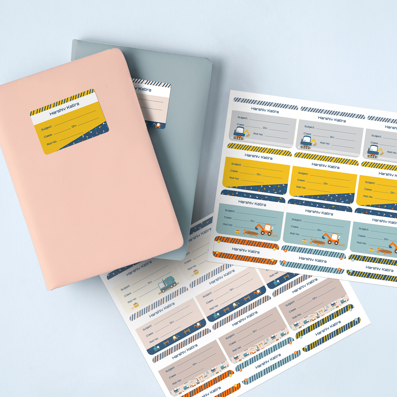 Construction Site Custom Name Slips | Zoomin