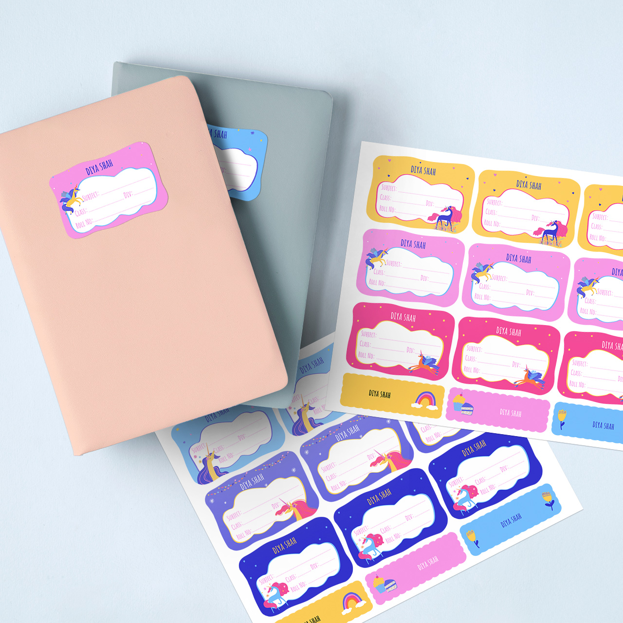 Magical Unicorn Custom Name Slips | Zoomin