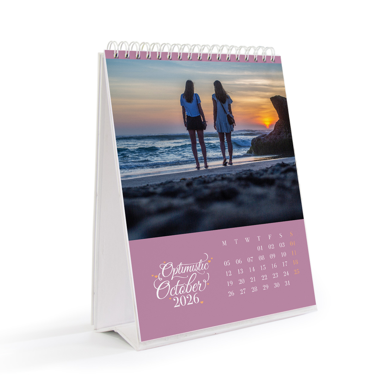 6x8 Desktop Calendar 2026 - 6x8 Customized Photo Calendar