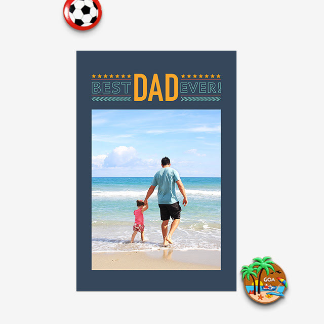 Best Dad Ever Photo Magnets | Zoomin