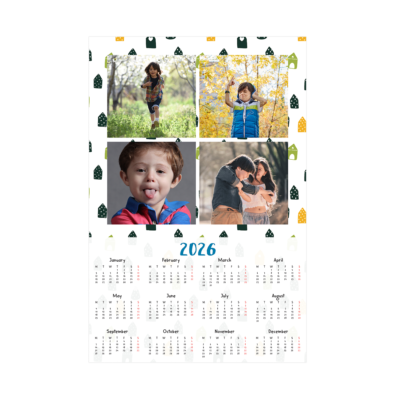 Poster Calendar 2026 - Customized Photo Calendar Posters Online | Zoomin