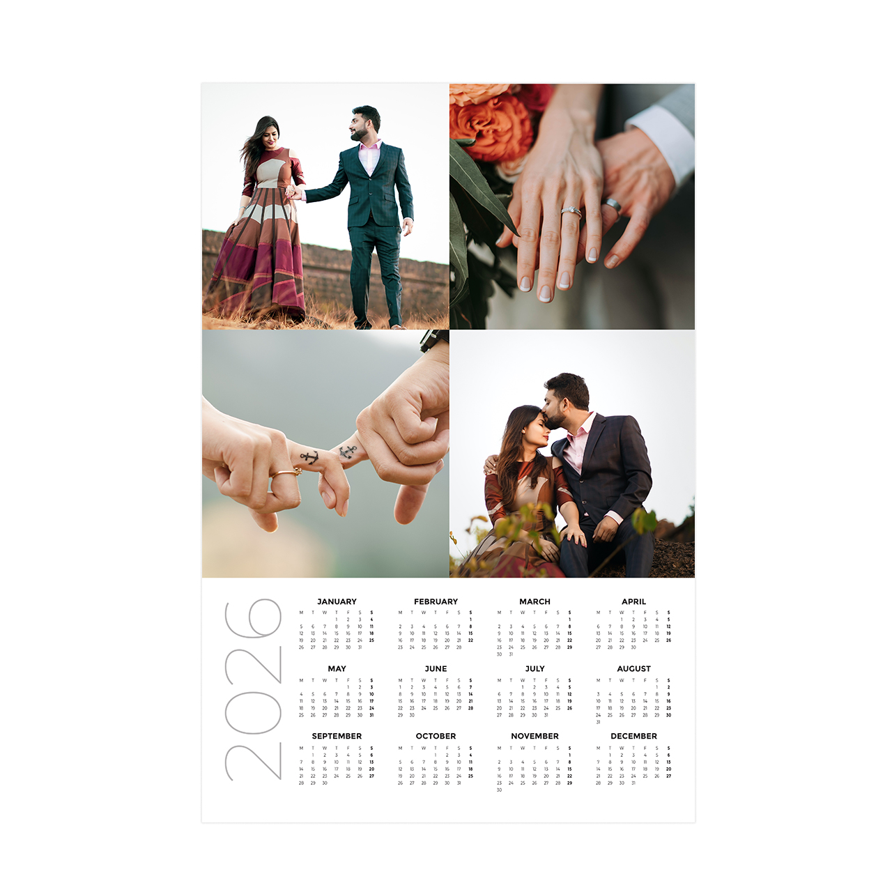 Poster Calendar 2026 - Customized Photo Calendar Posters Online | Zoomin