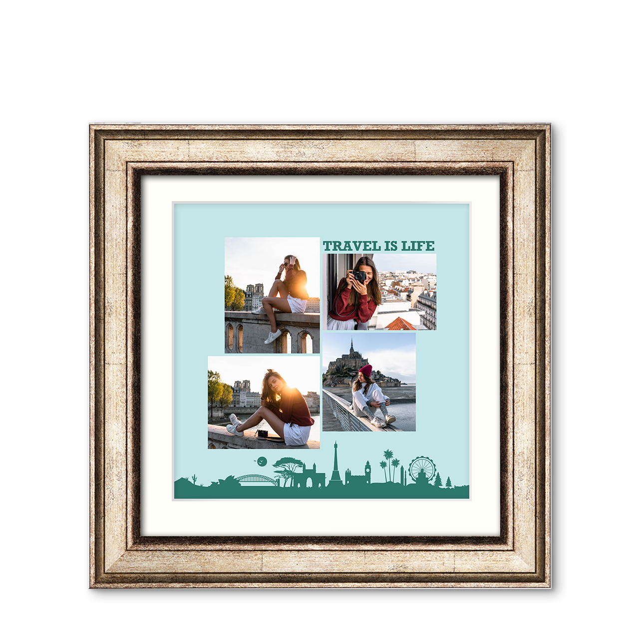 World Explorer Imperial Wood Frames | Zoomin