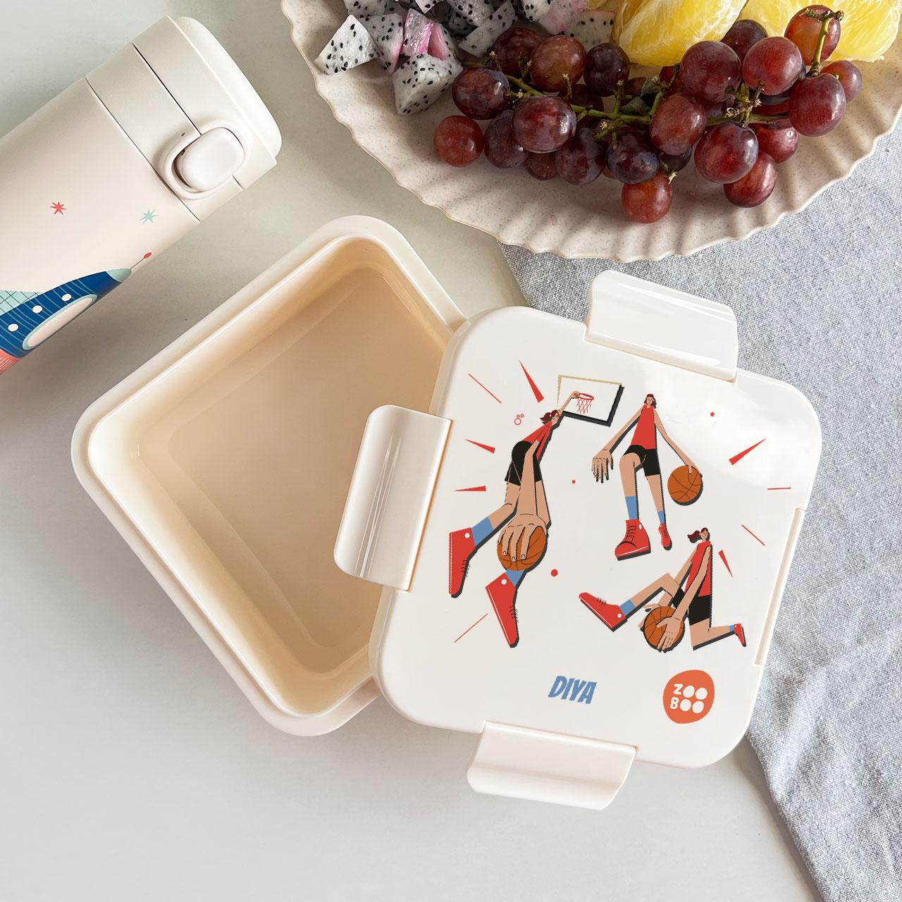 Basketball Fever Girl Kid’s Bento Snack Box | Zoomin