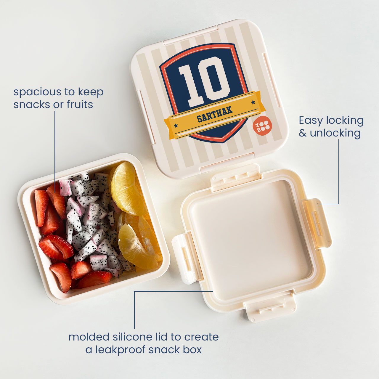 Jersey Number Kid’s Bento Snack Box | Zoomin