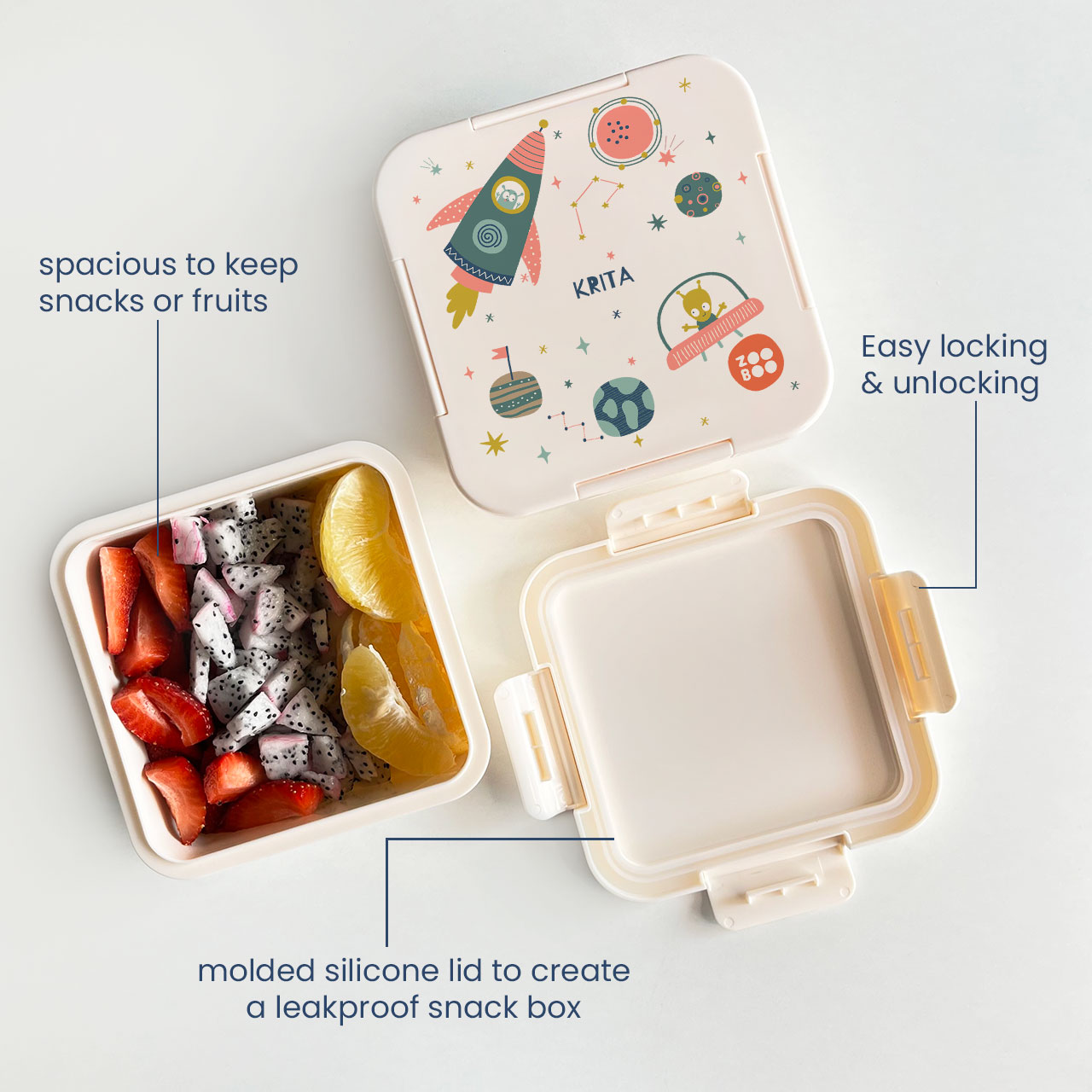 Space Explorer Kid’s Bento Snack Box | Zoomin